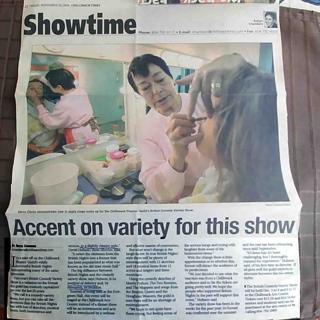 British Comedy Variety Show | The Chilliwack Players Guild